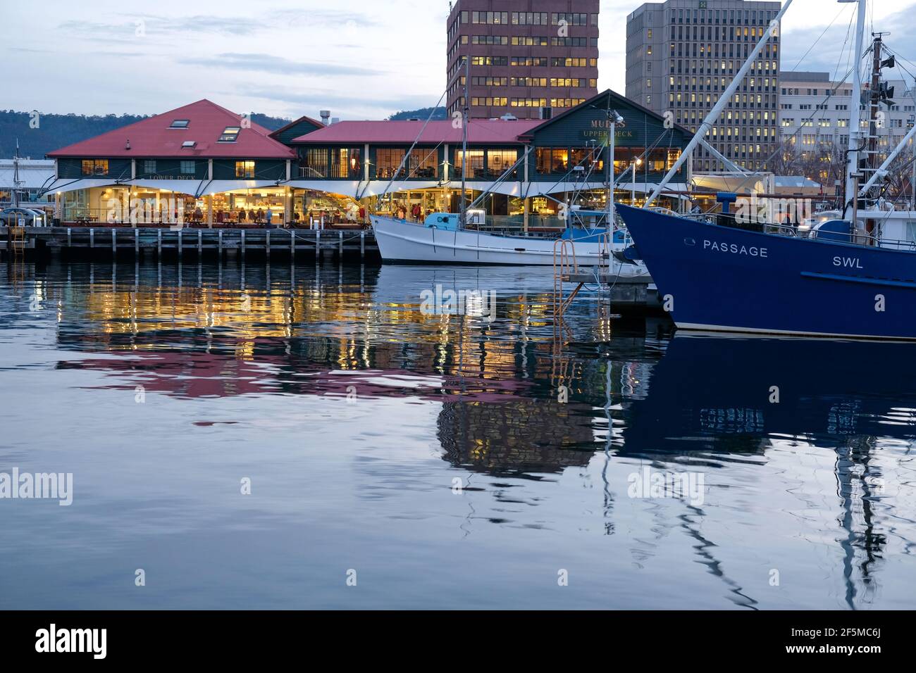 At the Hobart waterfront Stock Photo - Alamy