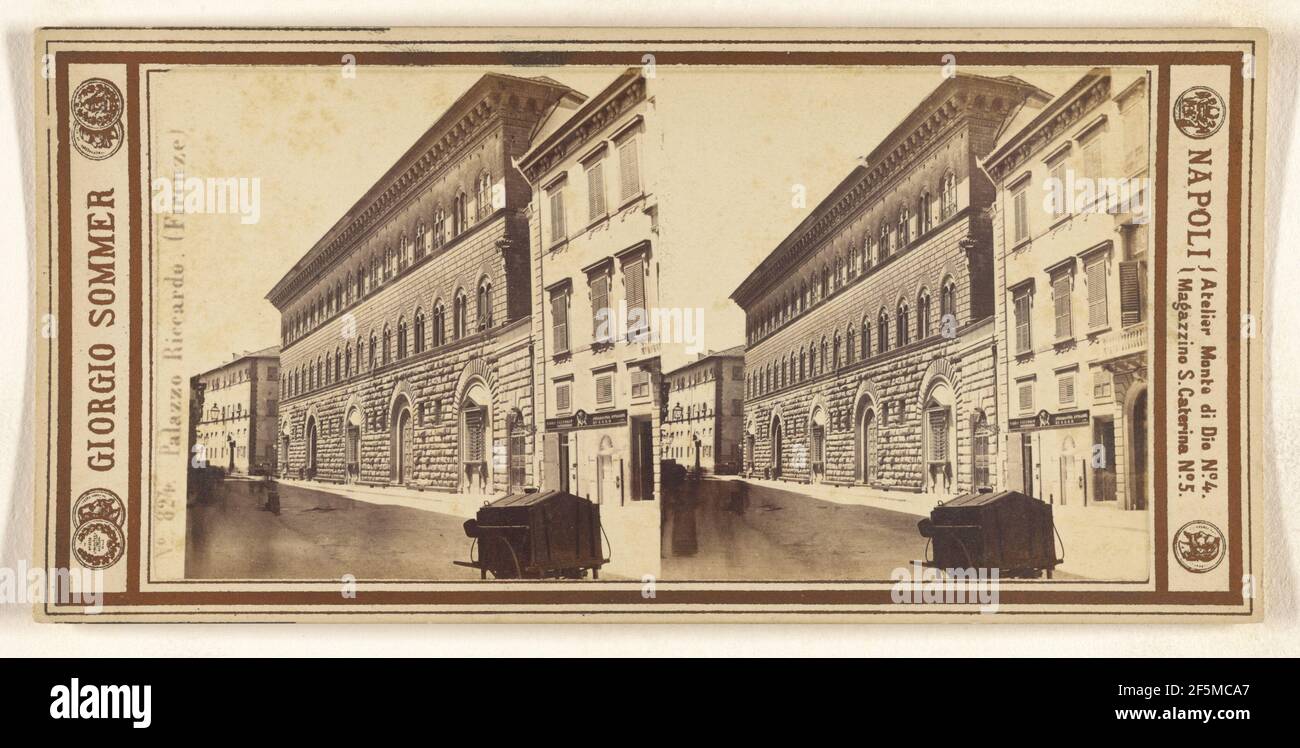 Palazzo Riccardo. (Firenze). Giorgio Sommer (Italian, born Germany ...