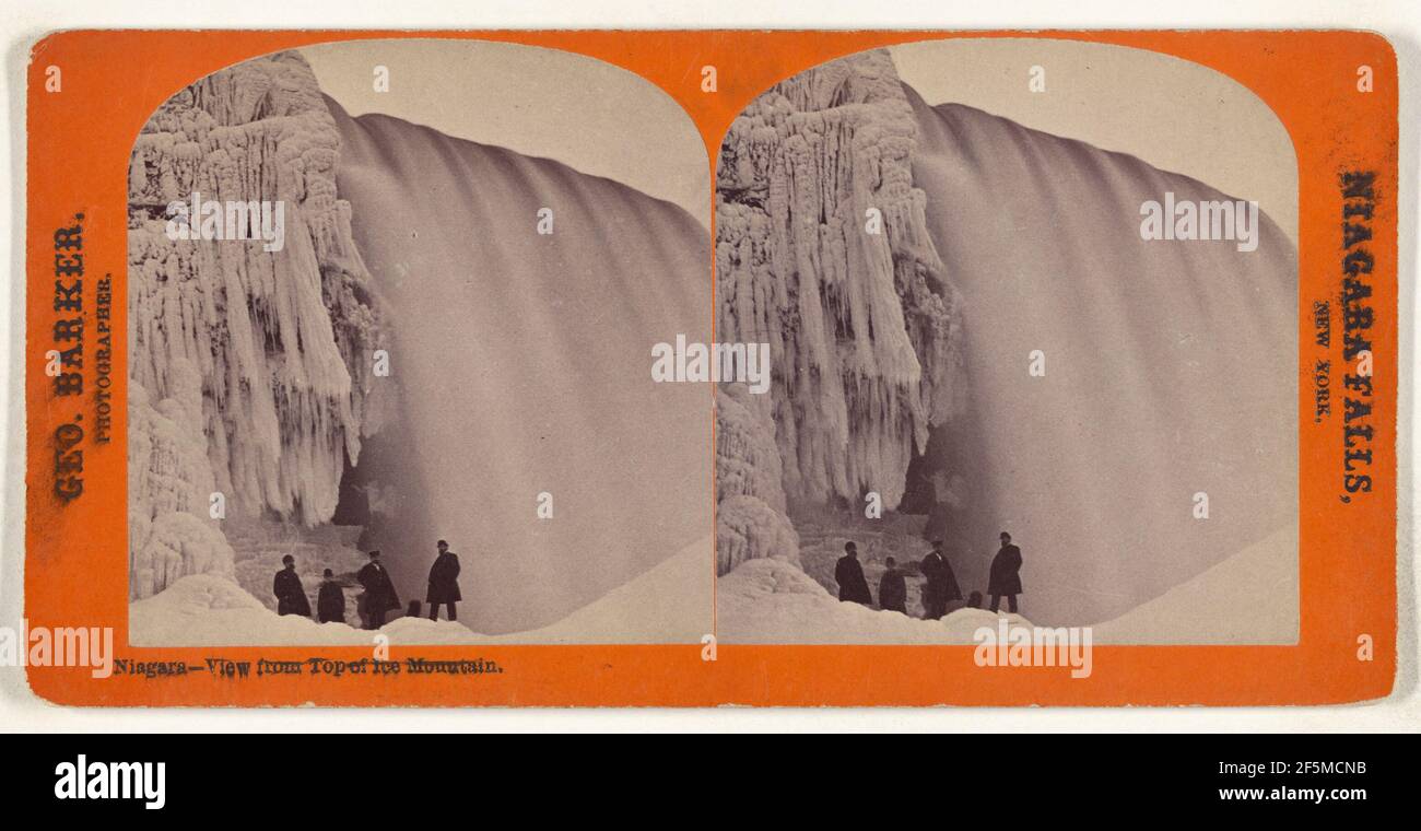 Niagara - View from Top of Ice Mountain.. George Barker (American, 1844 ...