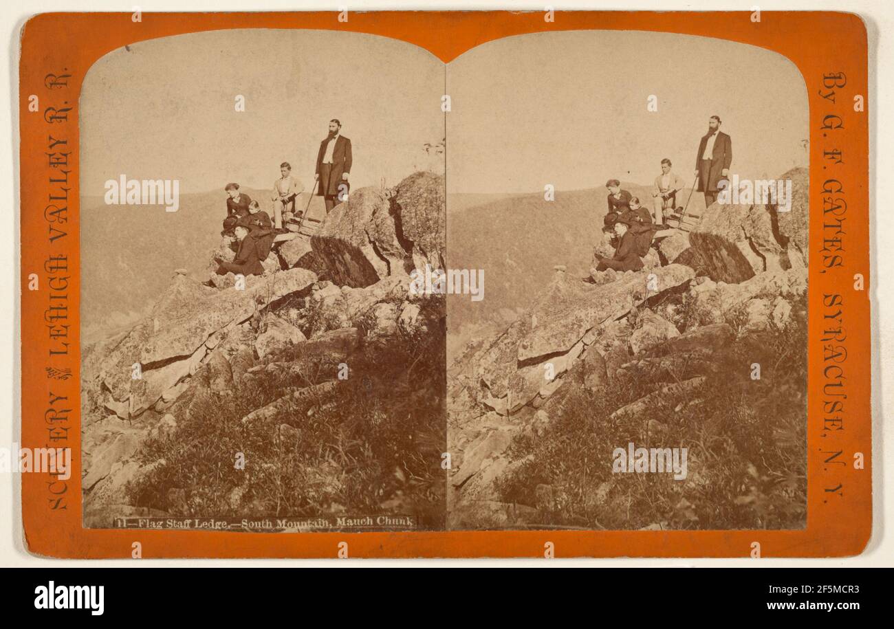 Flag Staff Ledge. - South Mountain, Mauch Chunk. George F. Gates ...