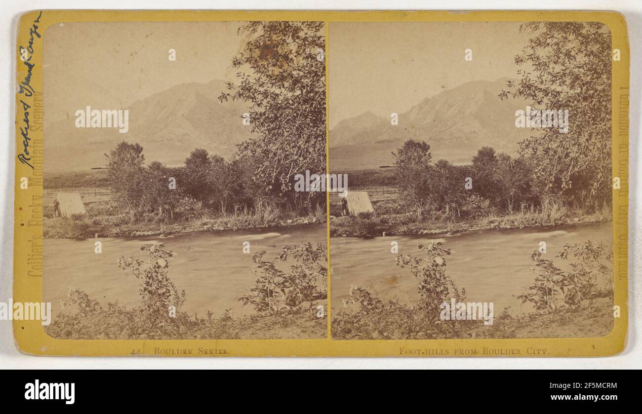 Foot-hills from Boulder City. Colorado. Joseph Collier (American, born ...