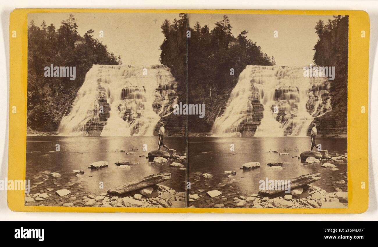 Ithaca Falls - 160 feet high - 150 feet broad - Crystal Pool in the ...