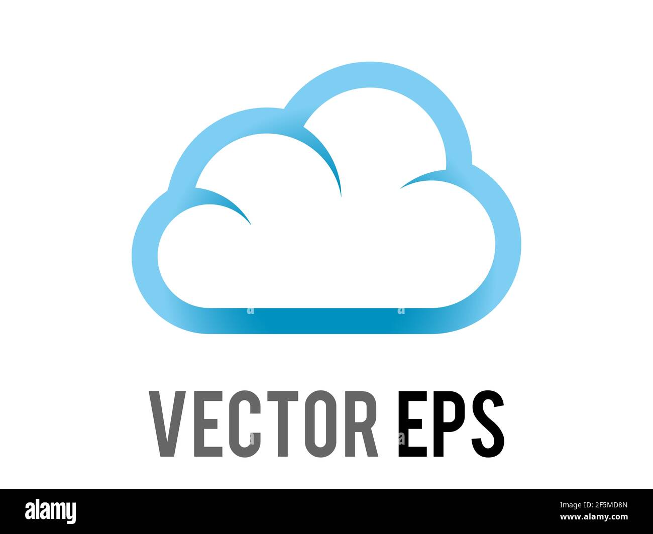 The vector white fluffy cumulus cloud, cloudy, overcast day icon Stock ...