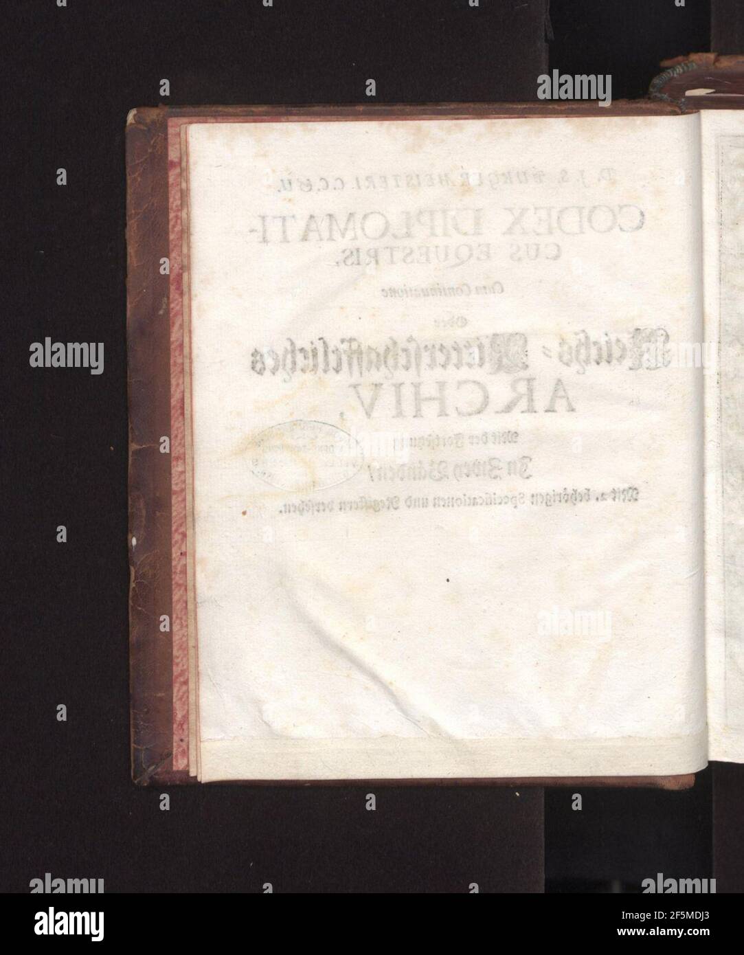 Reichs-Ritter-Archiv I p 0008 Stock Photo - Alamy