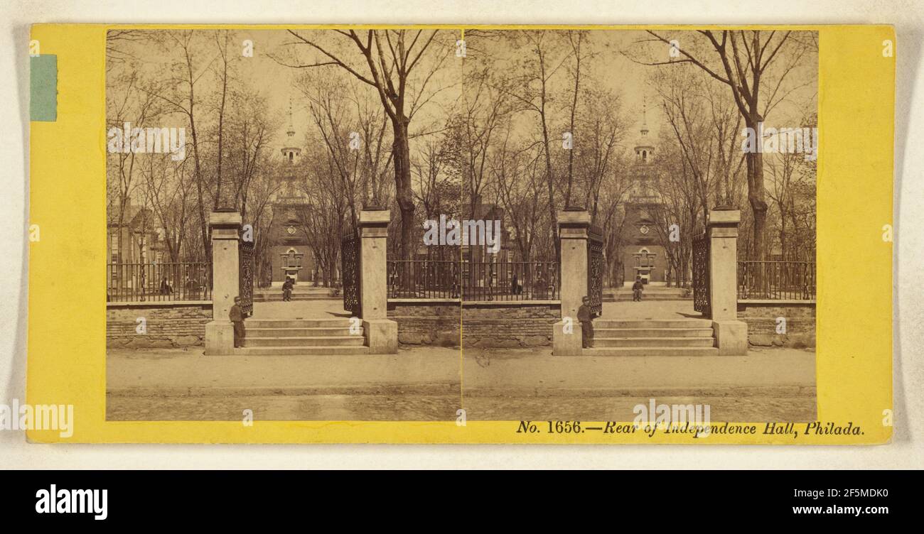 Rear of Independence Hall, Philada.. James Cremer (British, 1821 - 1893 ...