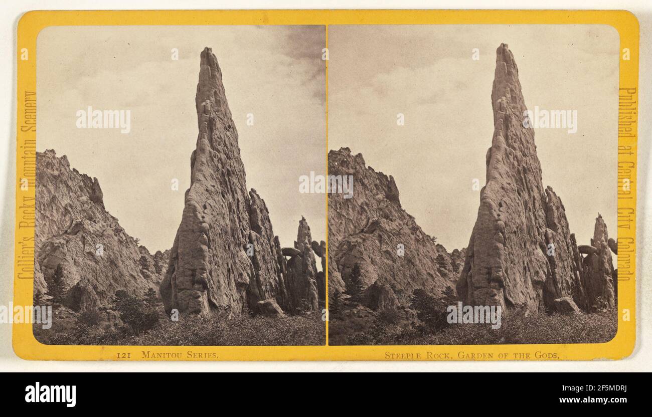 Steeple Rock, Garden of the Gods. Manitou, Colorado. Joseph Collier ...