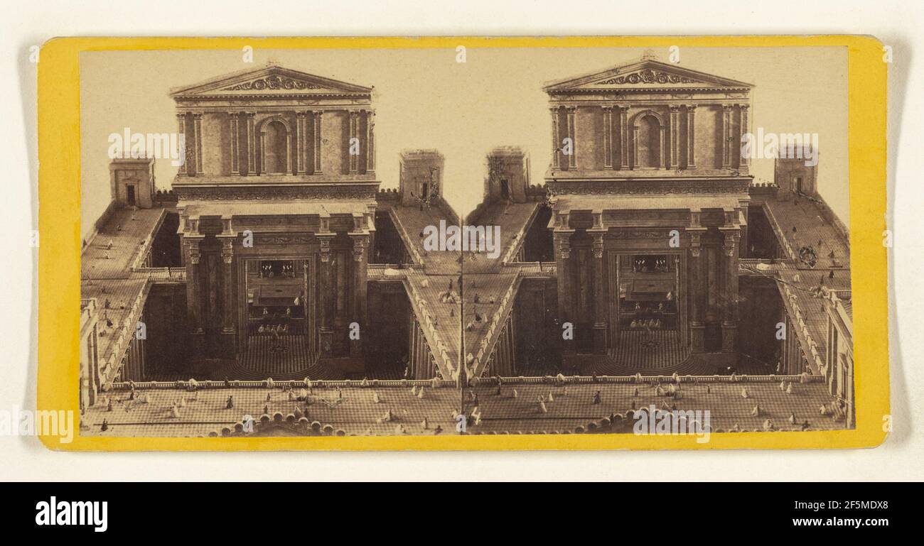 The Model of King Solomon's Temple, 35 x 24 feet, 15 high. Front or ...