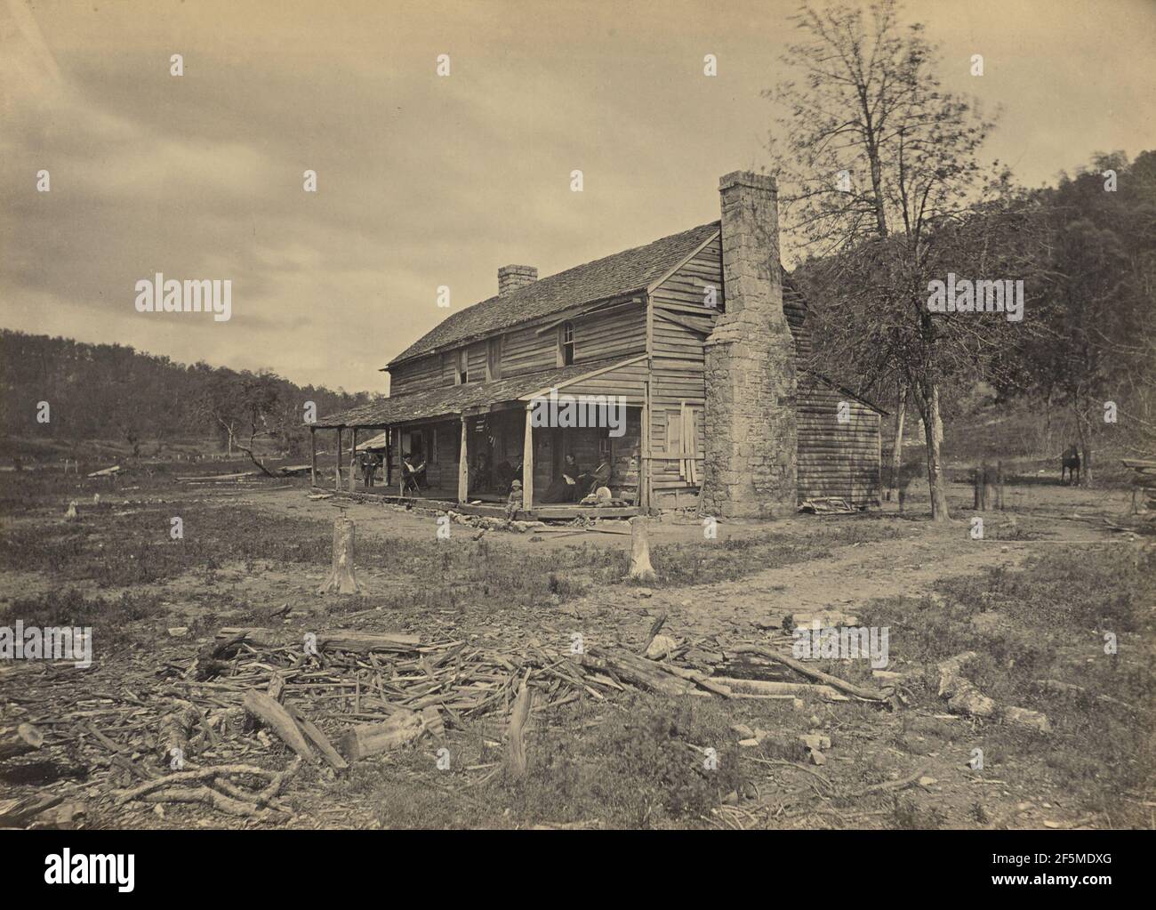 The John Ross House, Ringold, Georgia. George N. Barnard (American ...