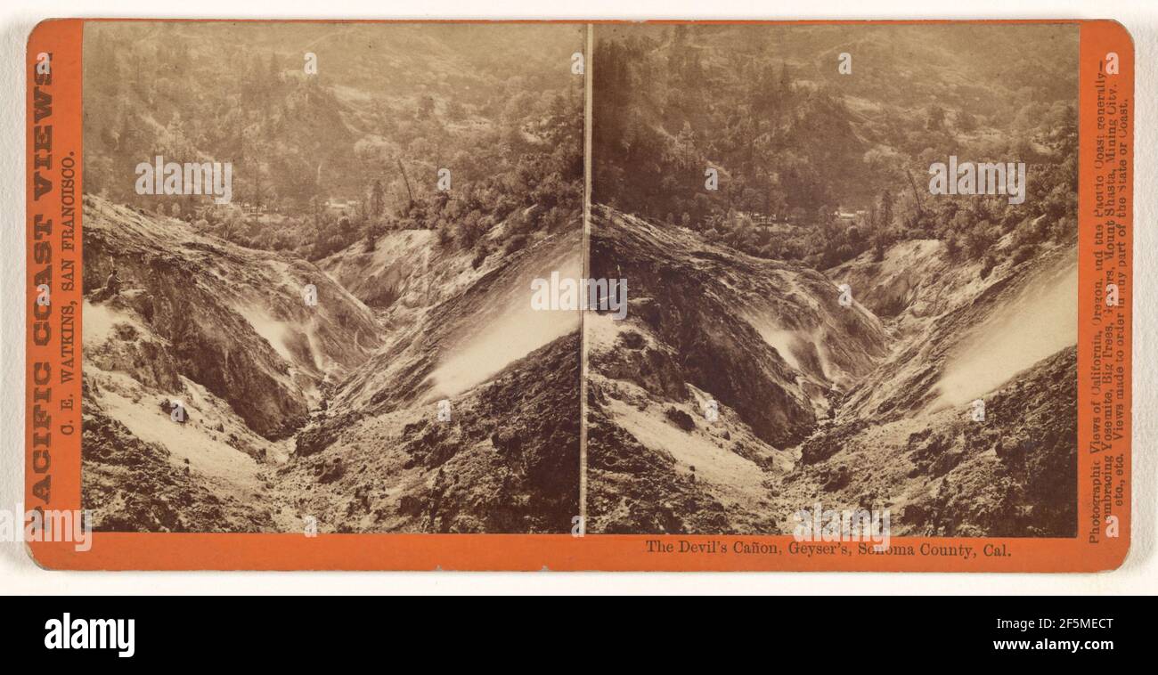 The Devil's Canon, Geyser's, Sonoma County, Cal.. Carleton Watkins ...