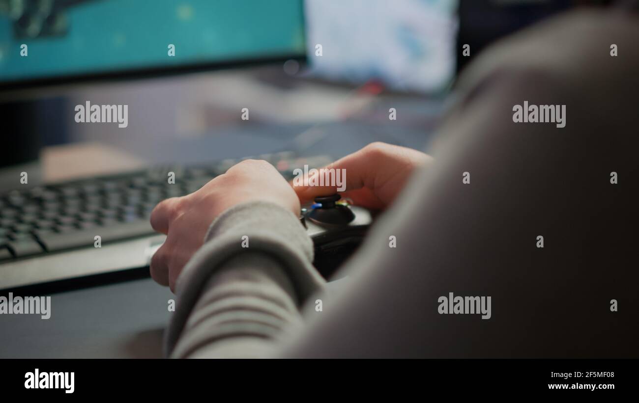 Close up streamer holding rgb hi-res stock photography and images - Alamy