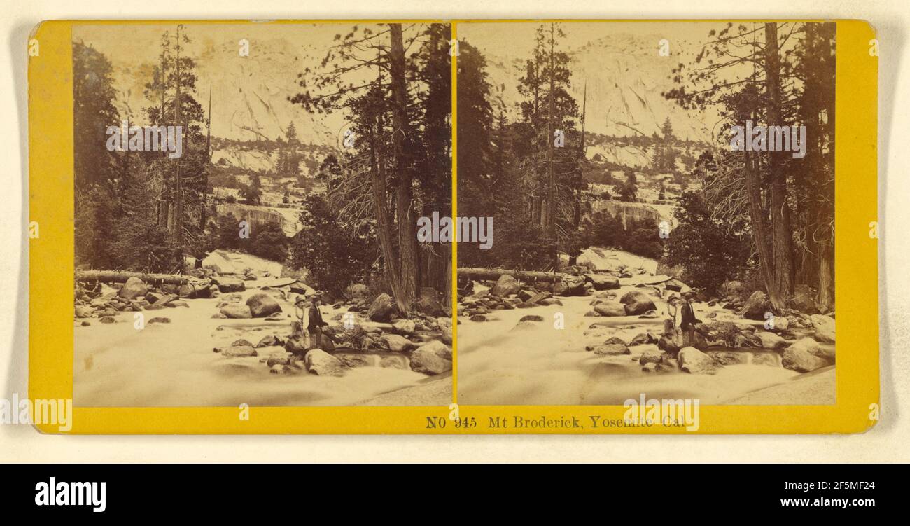 Mt Broderick, Yosemite Cal.. Benjamin West Kilburn (American, 1827 ...