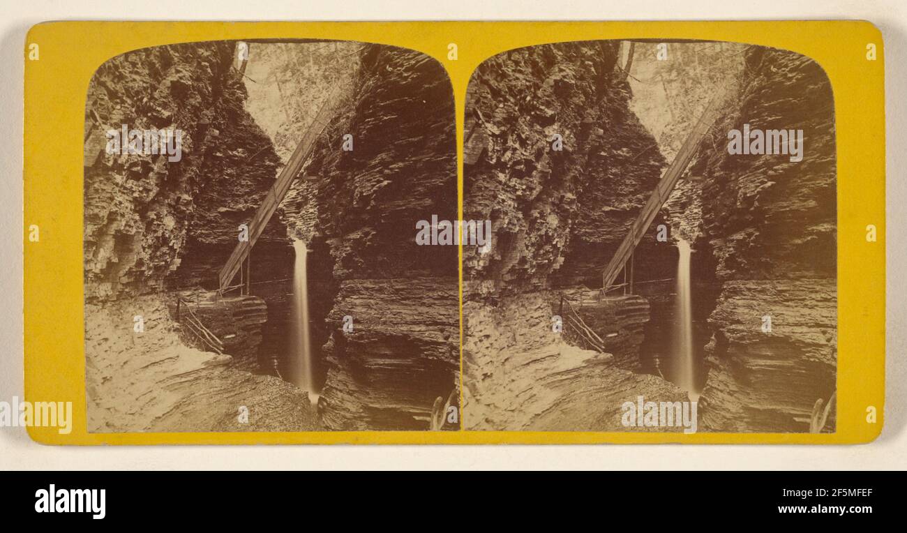 Cavern Cascade and Long Staircase. Watkins Glen, N.Y.. George F. Gates ...