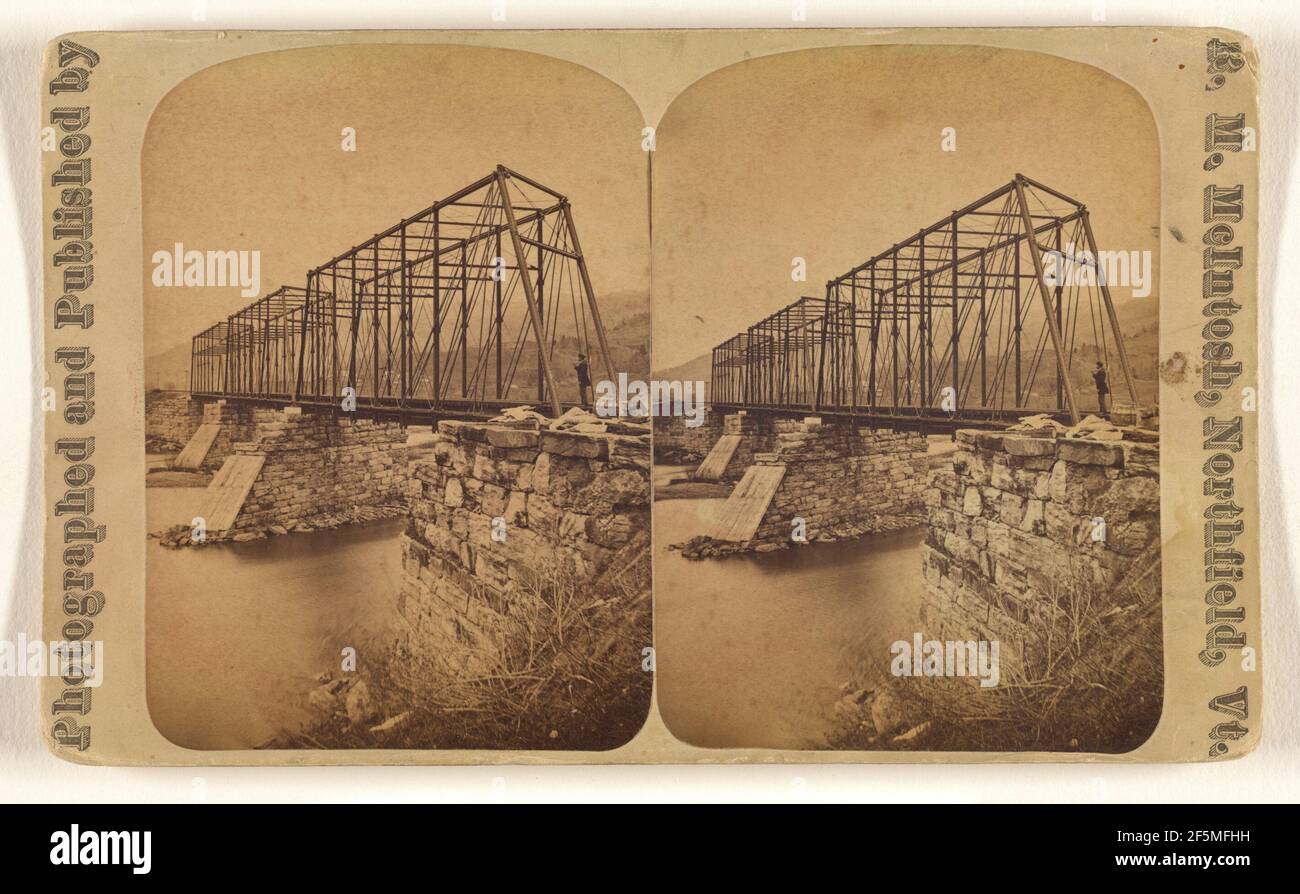 Central Vermont Iron Bridge. Side View.. Reuben M. McIntosh (American ...