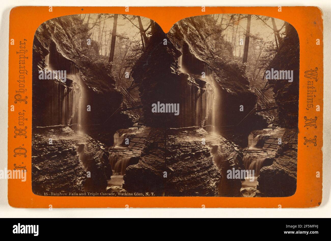 Rainbow Falls and Triple Cascade, Watkins Glen, N.Y.. James Douglas ...