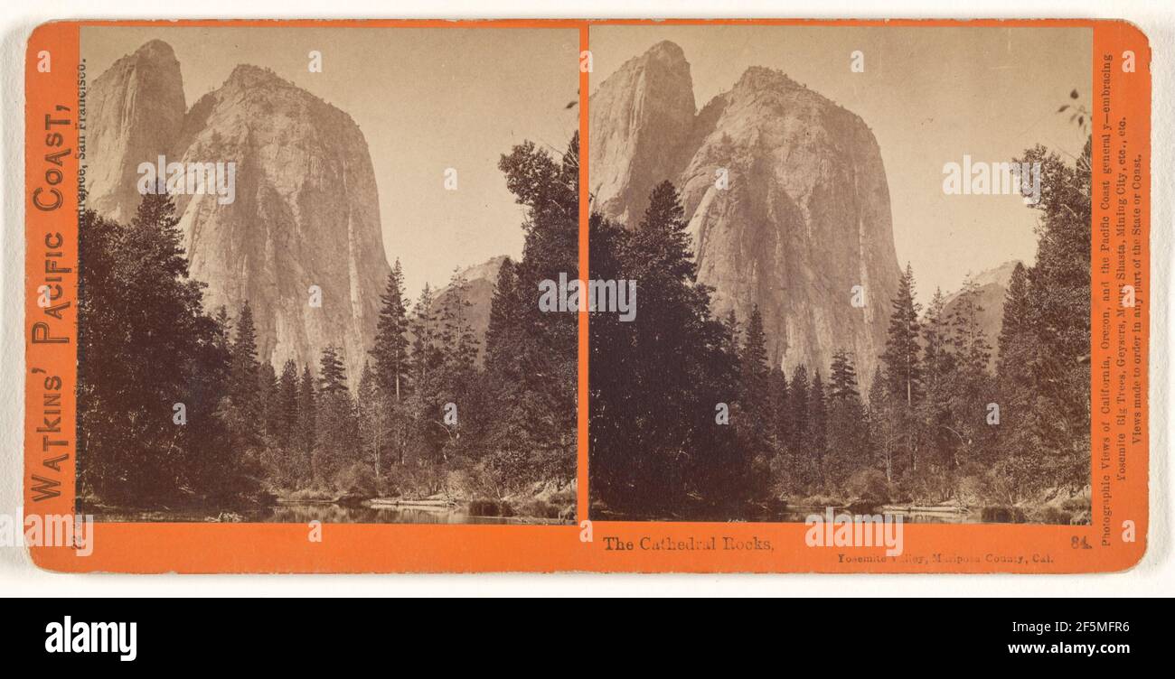 The Cathedral Rocks, Yosemite Valley, Mariposa County, Cal.. Carleton ...