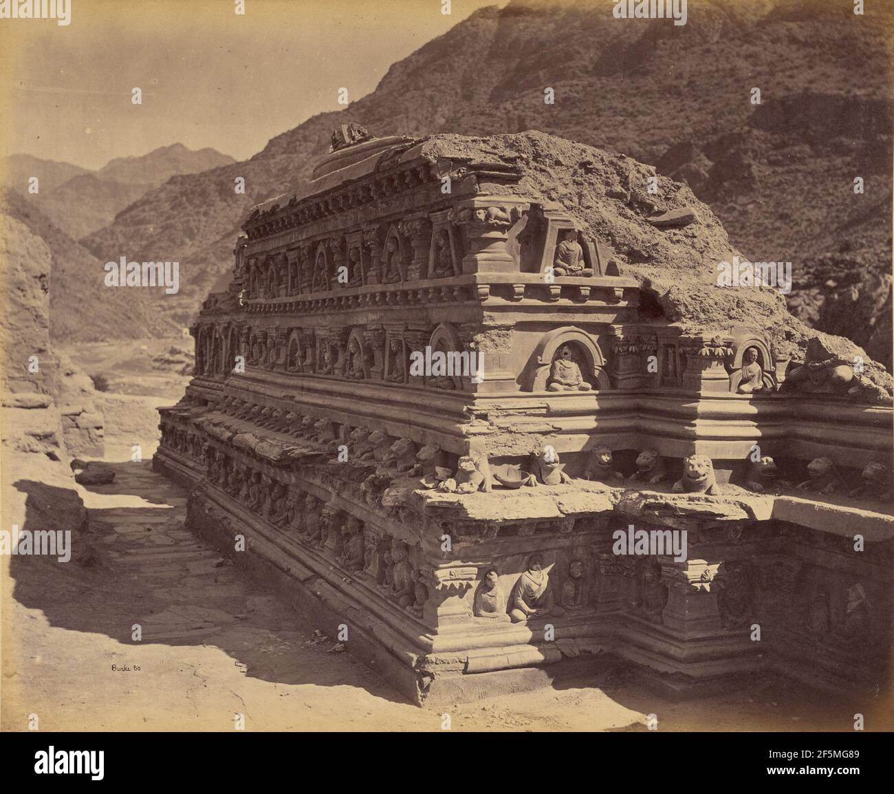 Buddhist Temple Excavated at Ali Musjid. John Burke (Irish, about 1843 ...