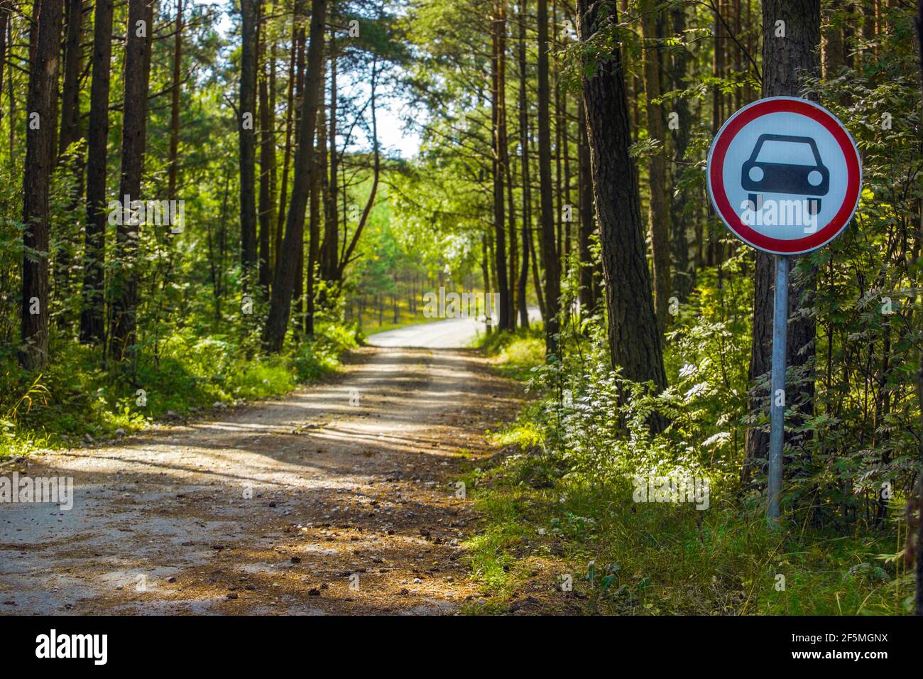 Road sign prohibiting passage hi-res stock photography and images - Alamy
