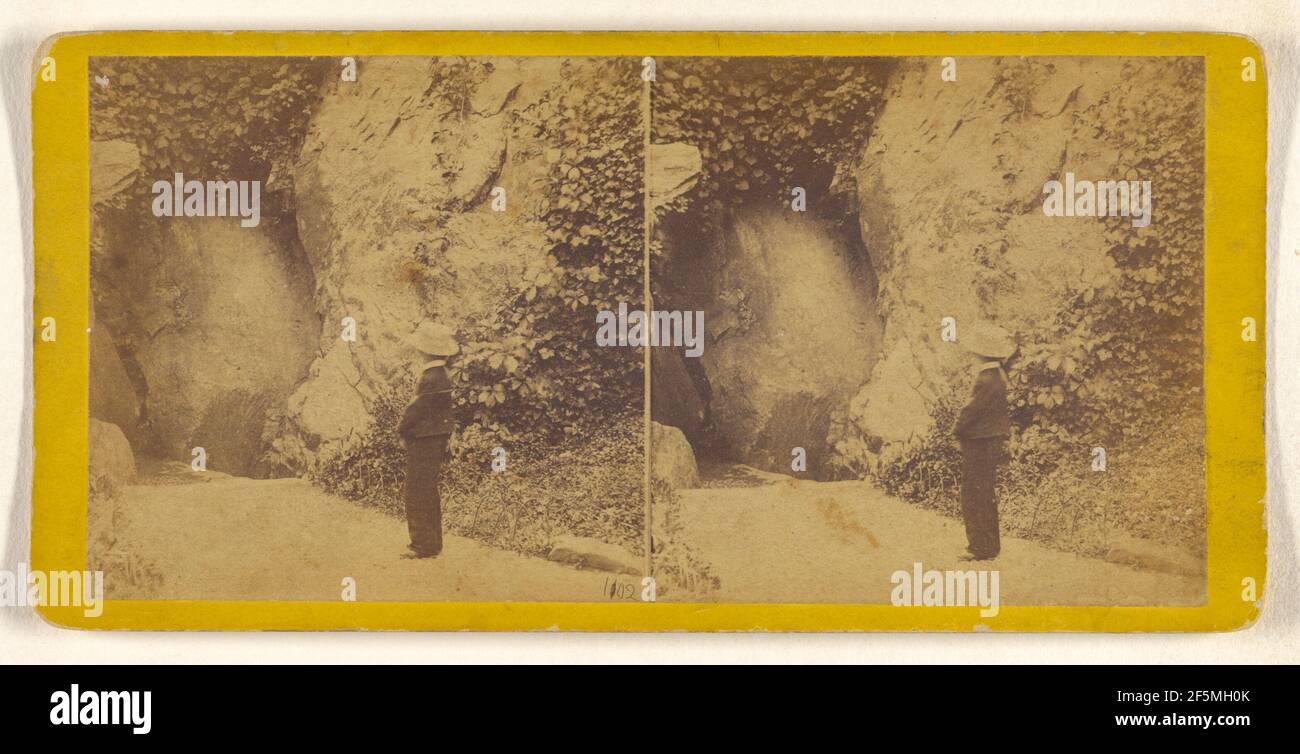 Central Park, (New York.) The Cave.. Attributed to Thomas C. Roche ...