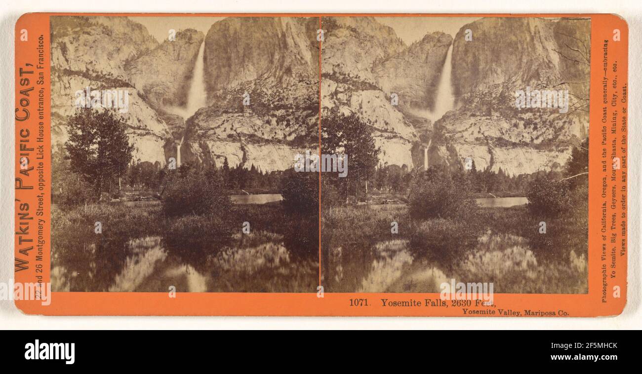 Yosemite Falls, 2630 feet, Yosemite Valley, Mariposa Co.. Carleton ...