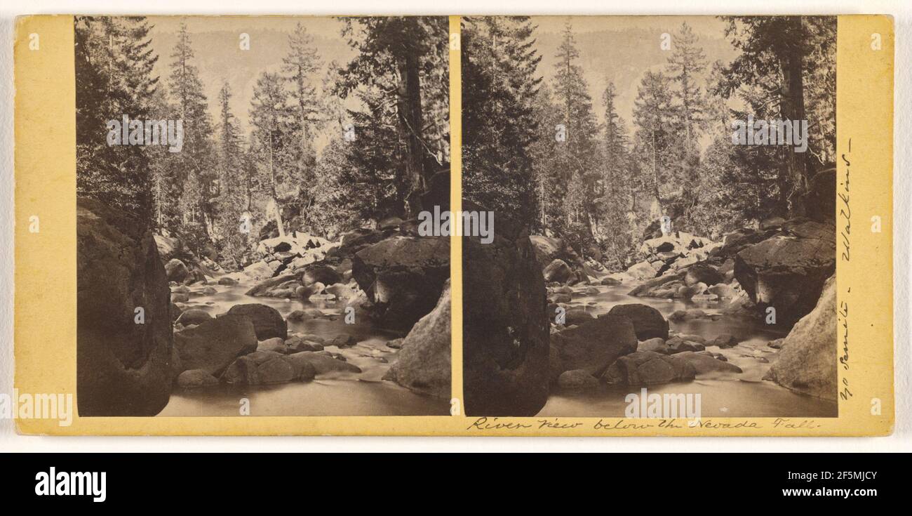 River View below the Nevada Falls.. Carleton Watkins (American, 1829 ...