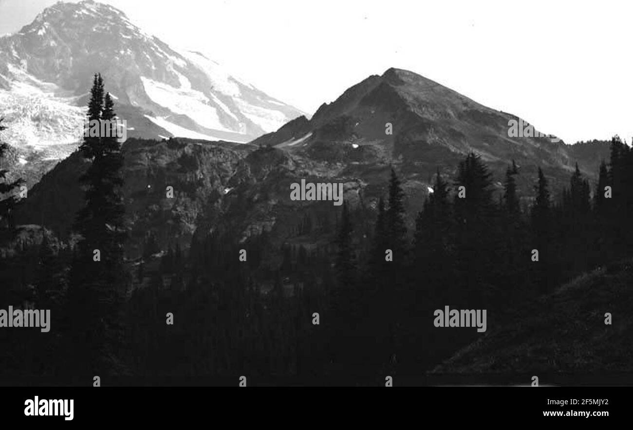 Pyramid Peak, Mount Rainier, with Point Success in background , August ...