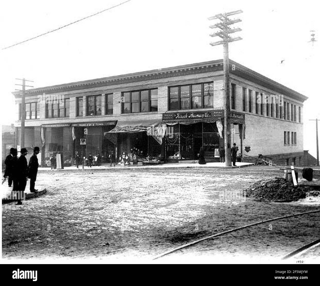 Pythian Temple on southwest corner of 1st Ave and Pike St, Seattle ...