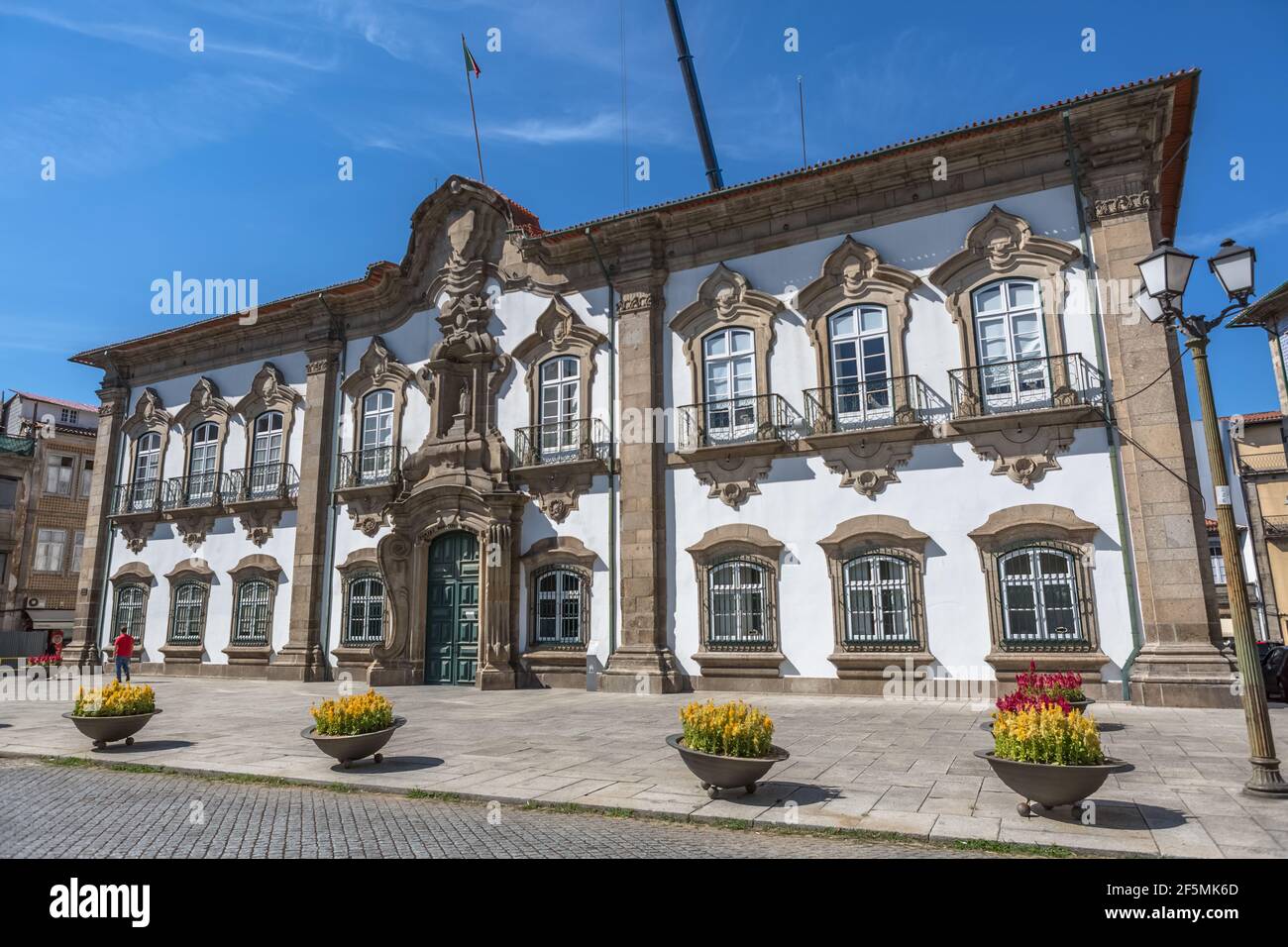 Braga / Portugal 09 12 2020: View of a exterior facade at the Braga ...