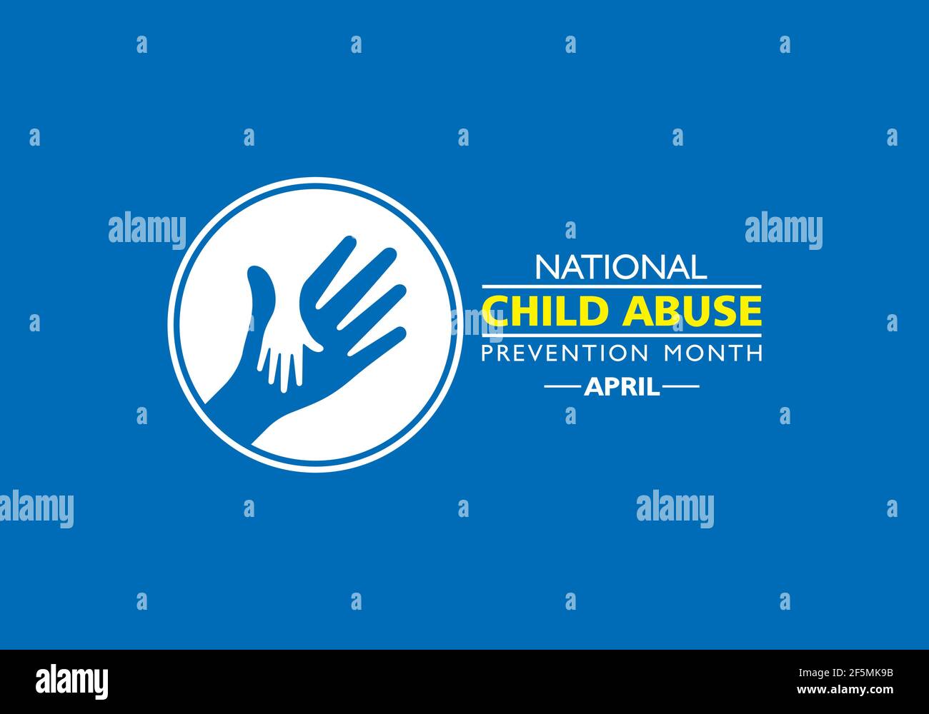 Vector illustration of National Child Abuse Prevention Month observed ...