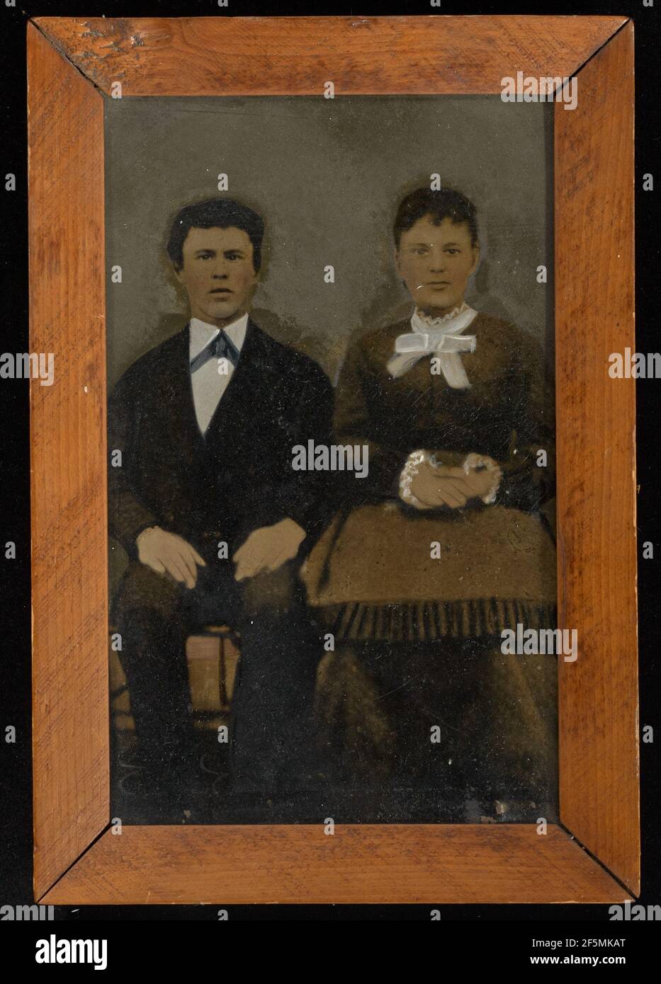 Portrait of seated couple. Unknown Stock Photo - Alamy