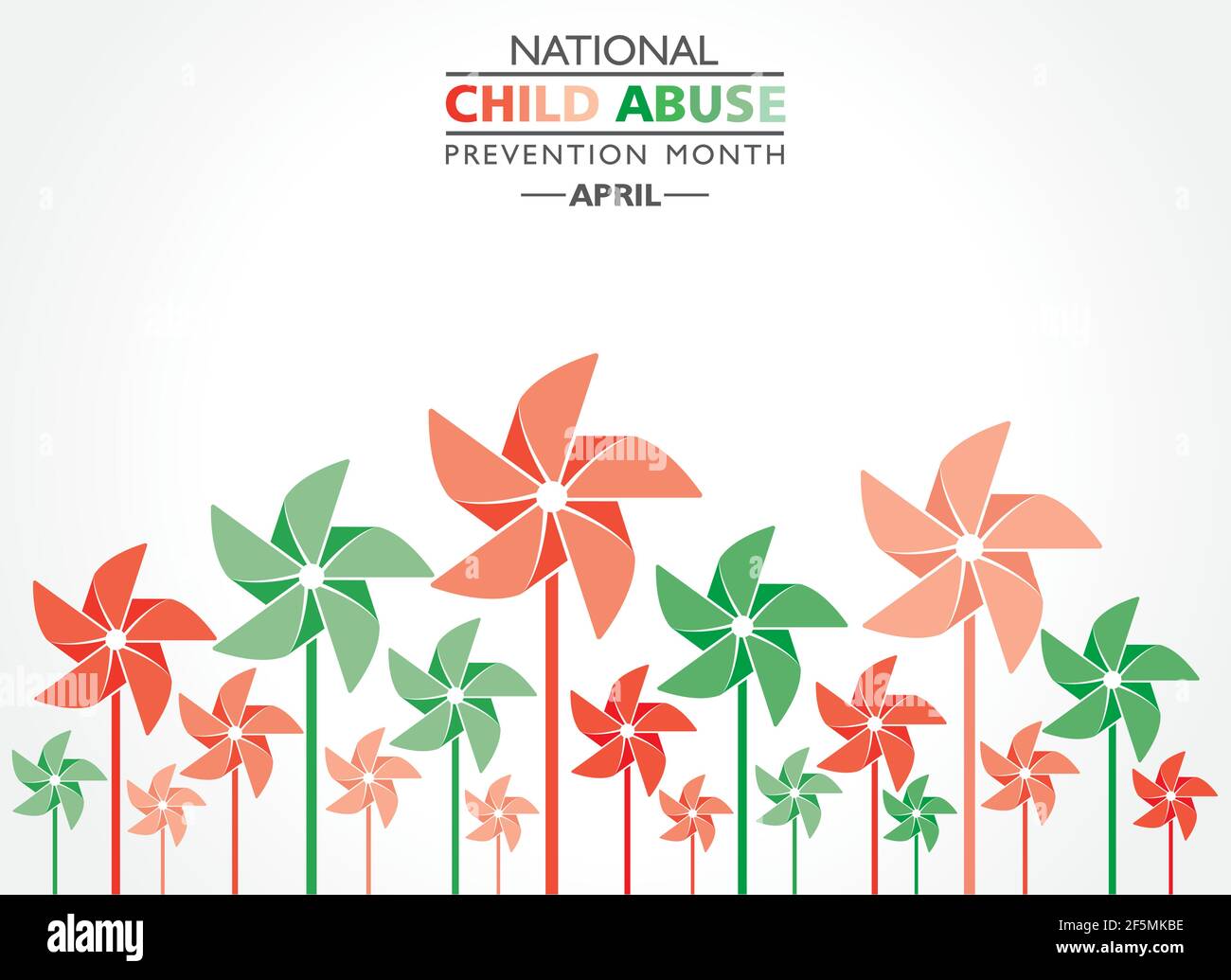Vector illustration of National Child Abuse Prevention Month observed ...