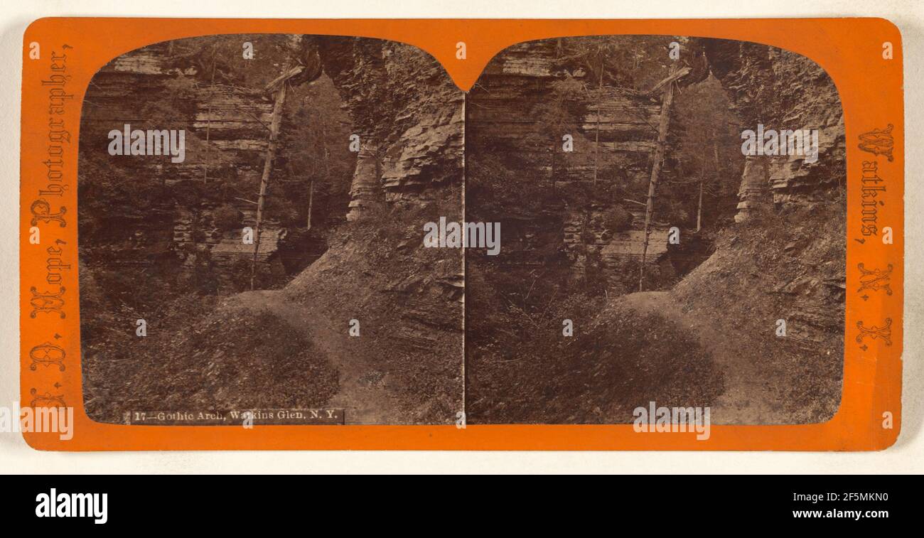 Gothic Arch, Watkins Glen, N.Y.. James Douglas Hope (American, 1846 ...