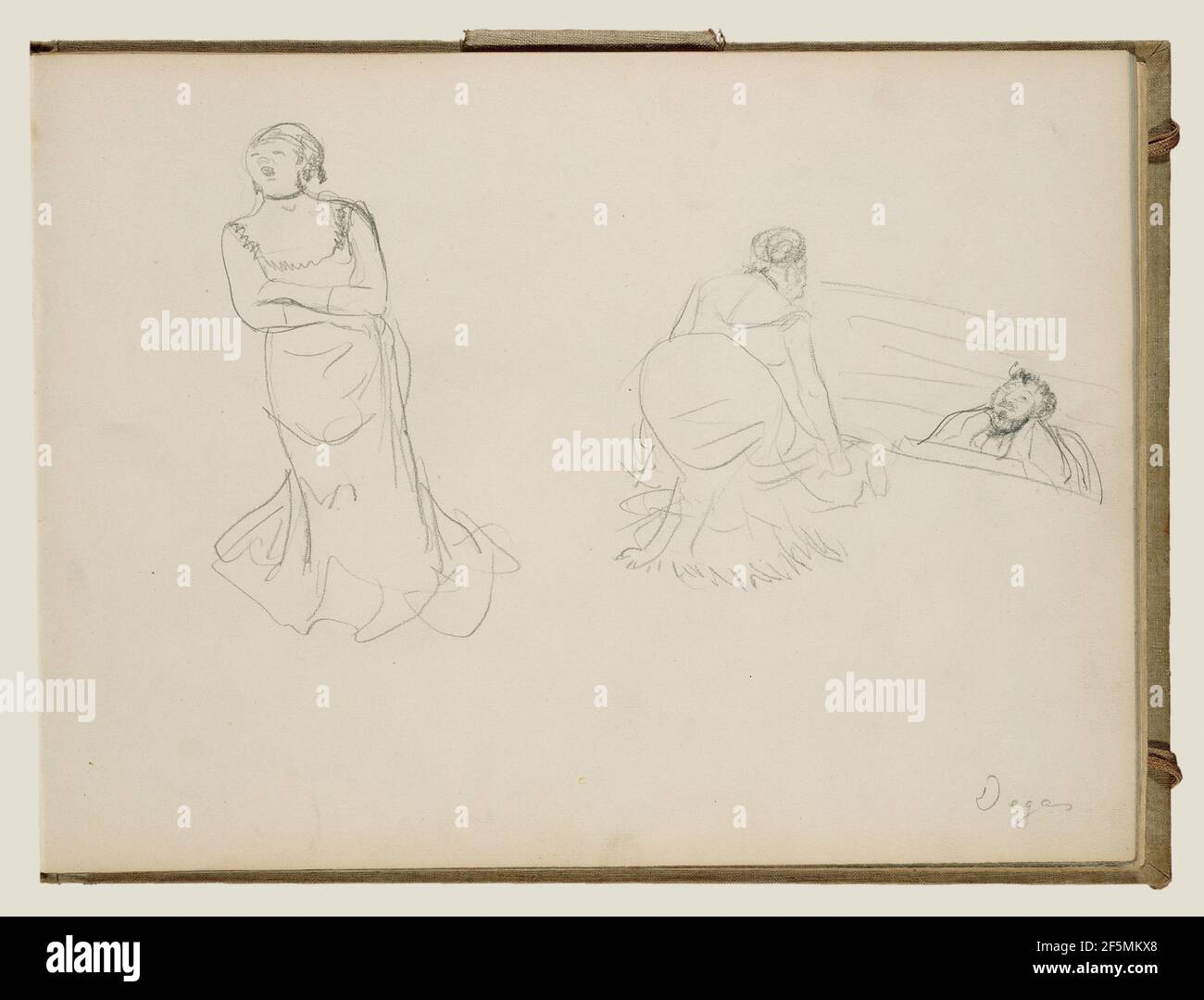 Two Sketches. Edgar Degas (French, 1834 - 1917 Stock Photo - Alamy