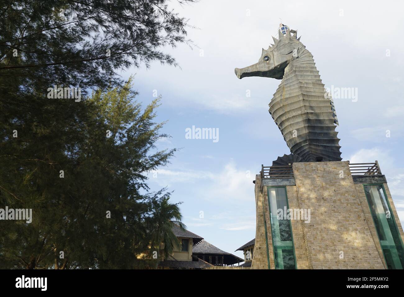 seahorse statue landmark at the Miri Marina, Sarawak Stock Photo - Alamy