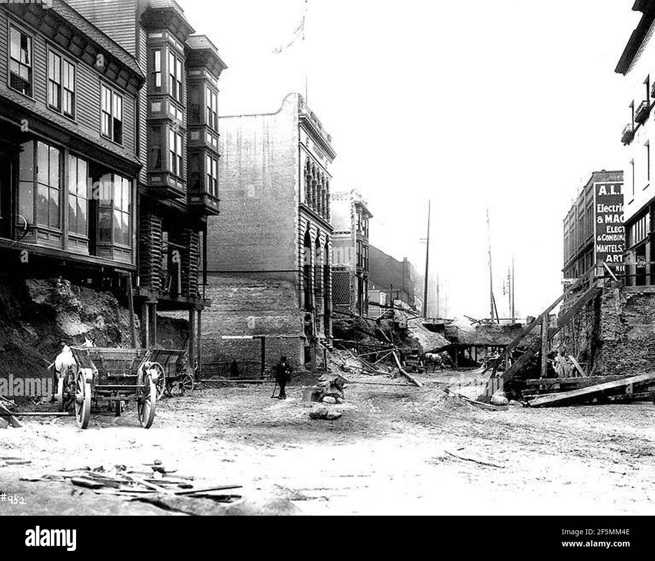 Regrading of 3rd Ave, Seattle Stock Photo - Alamy
