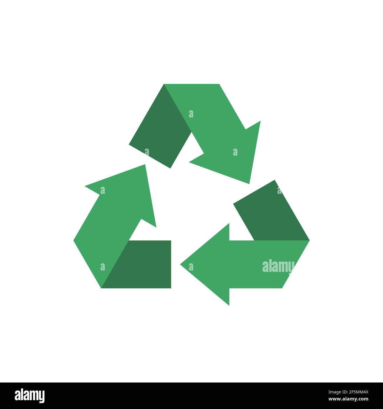 Triangular recycling symbol on Cut Out Stock Images & Pictures - Alamy