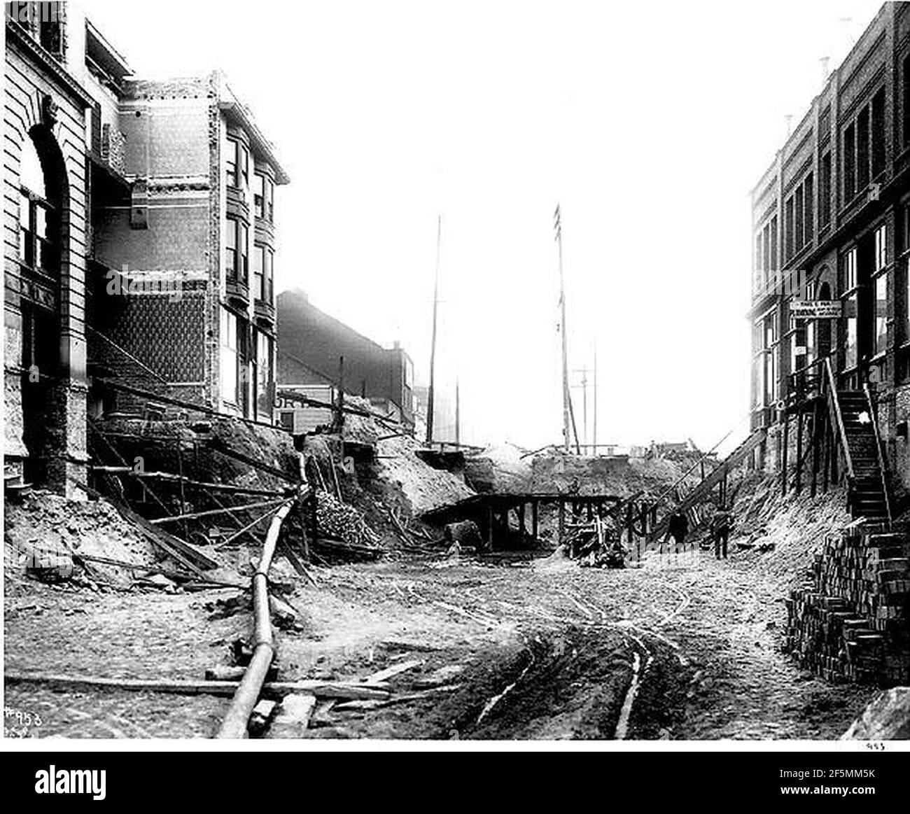 Regrading of 3rd Ave, Seattle Stock Photo - Alamy