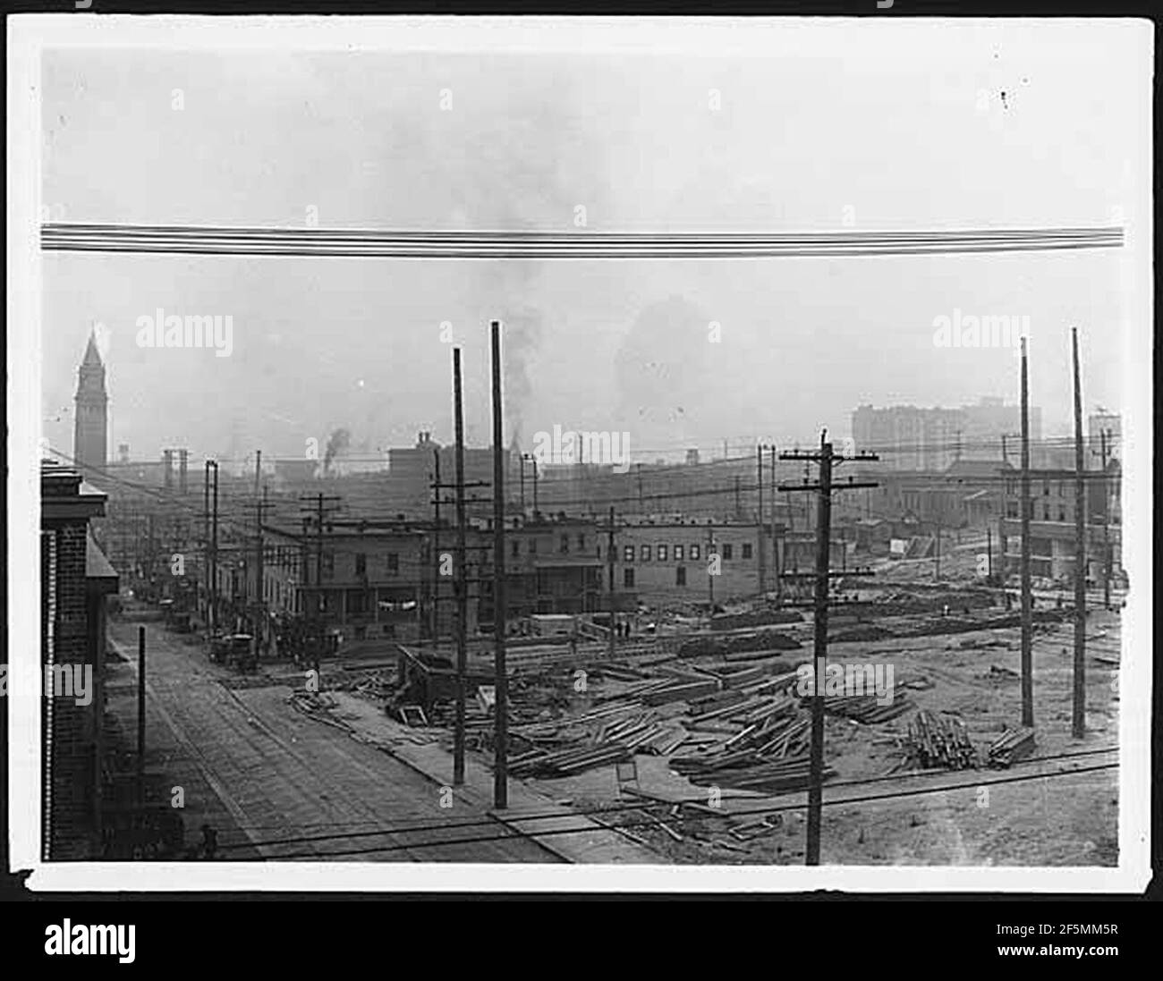 Regrading in the International District of Seattle, ca 1906 (WARNER 223 ...