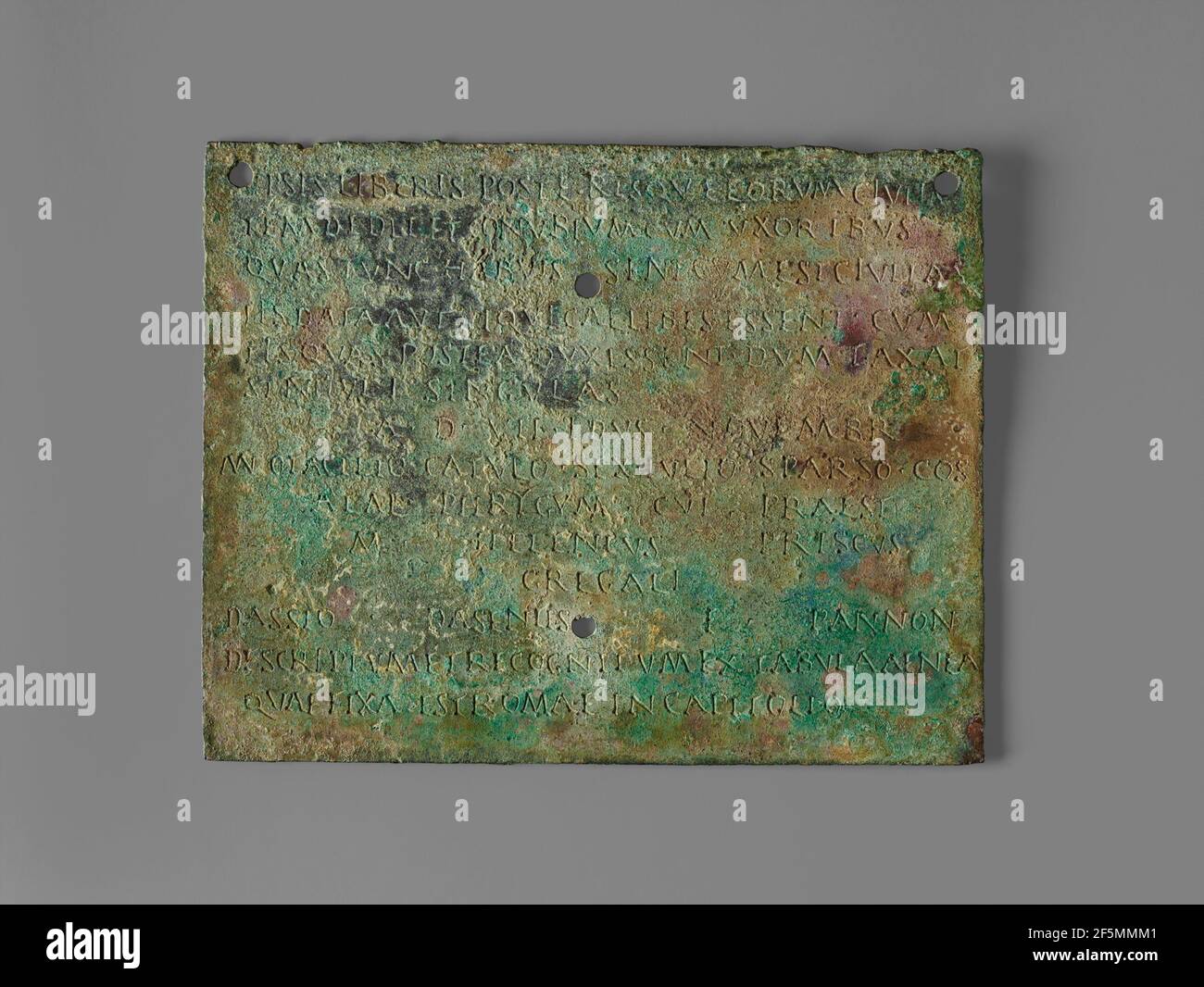One Plaque of a Roman Military Diploma. Unknown Stock Photo - Alamy