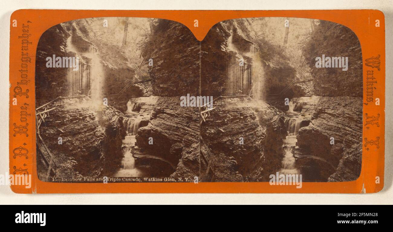 Rainbow Falls and Triple Cascade, Watkins Glen, N.Y.. James Douglas ...