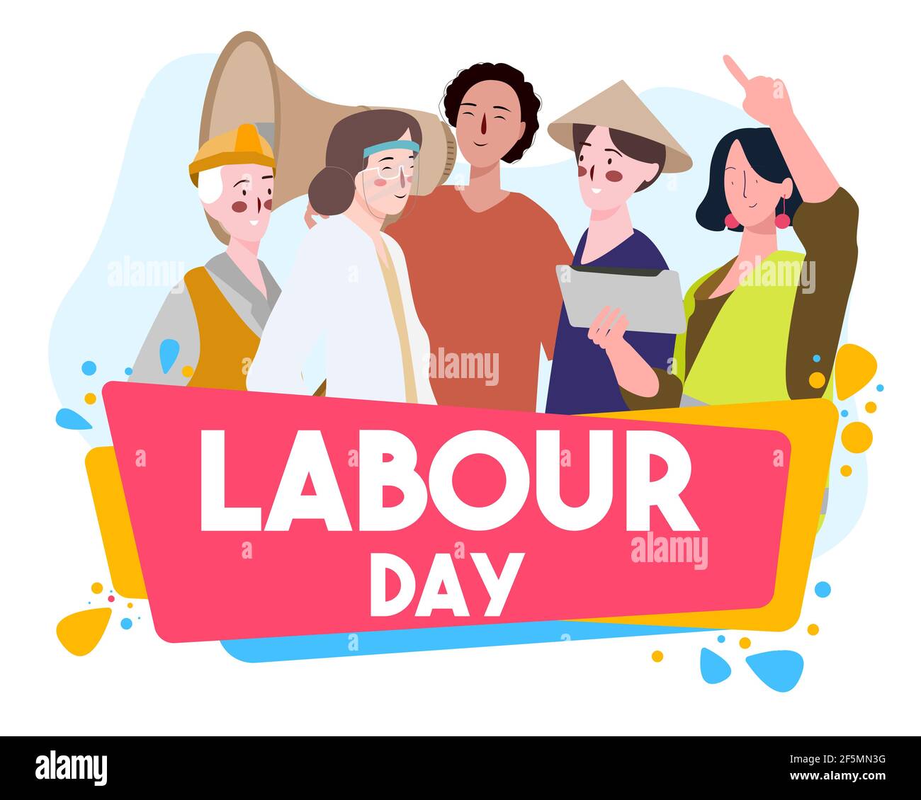 Farmer labor party Stock Vector Images - Alamy