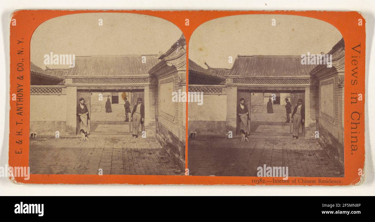 Interior of Chinese Residence.. Edward and Henry T. Anthony & Co ...