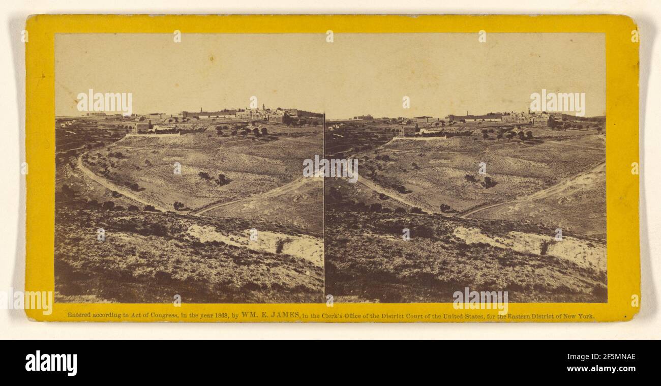 Valley of Hinnom, from Hill of Evil Counsel, looking northwest ...