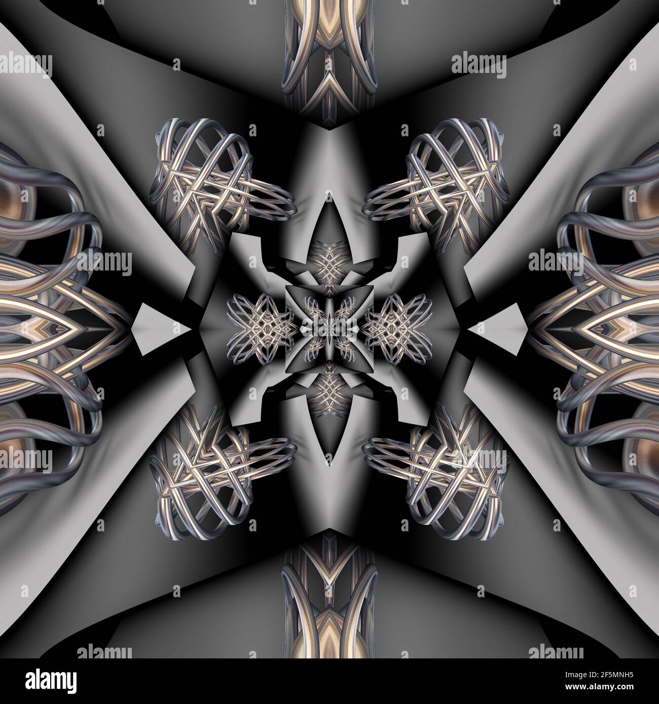 3D render of plastic background tile with embossed abstract ornament ...