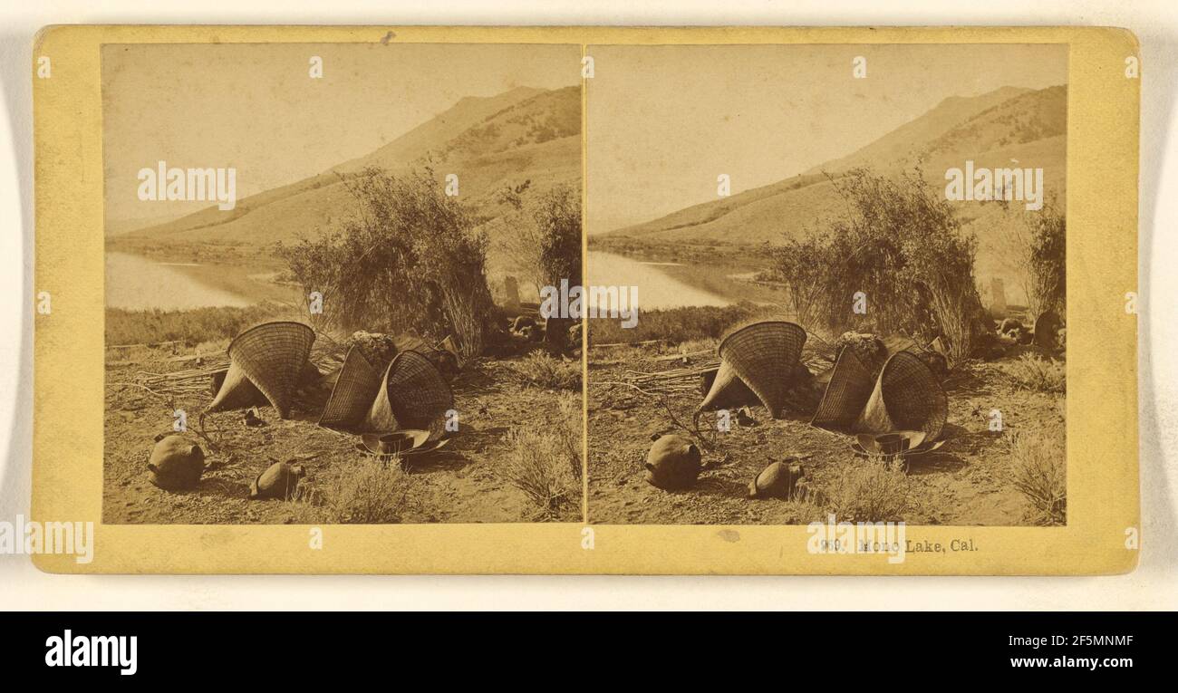 Mono Lake, Cal.. Benjamin West Kilburn (American, 1827 - 1909 Stock ...