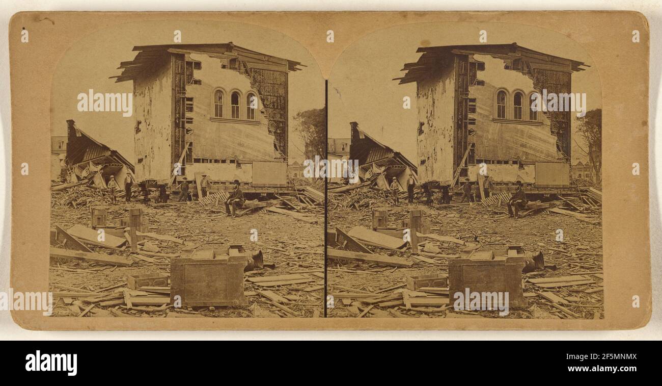 The Great Johnstown Flood, May 31, 1889. The lower part of Johnstown ...