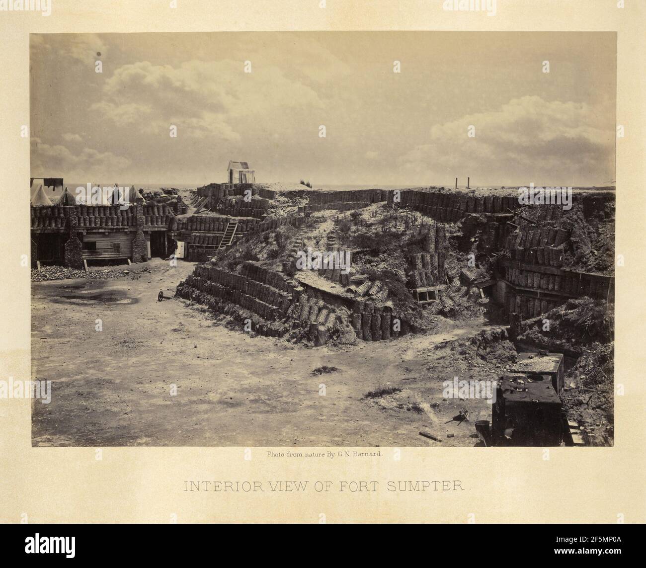 Interior View of Fort Sumpter. George N. Barnard (American, 1819 - 1902 ...
