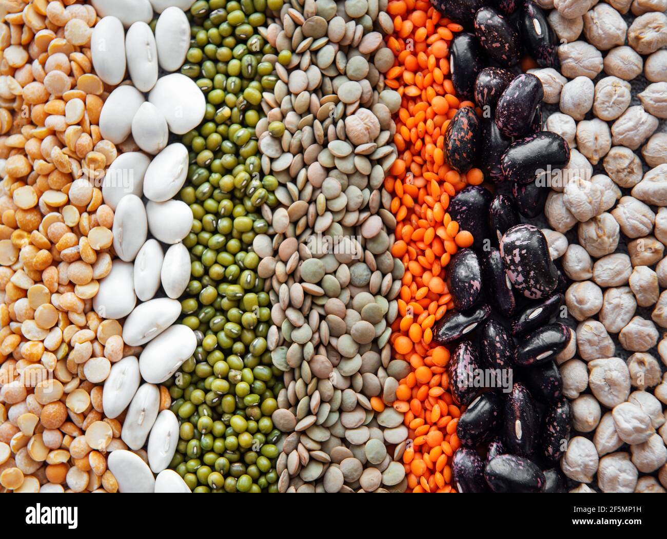 Food natural background made with different legumes Stock Photo - Alamy
