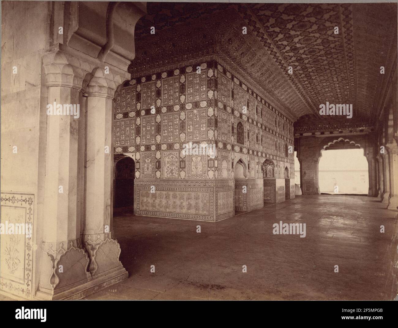 Interior of Sheesh Mahal - Amber. Lala Deen Dayal (Indian, 1844 - 1905 ...