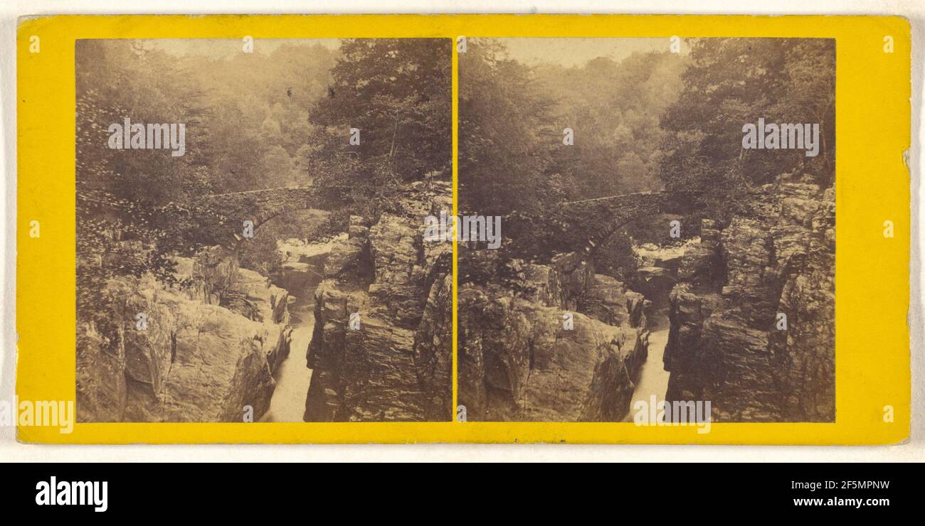 Dunkeld. The Hermitage Bridge.. Unknown maker, British Stock Photo - Alamy