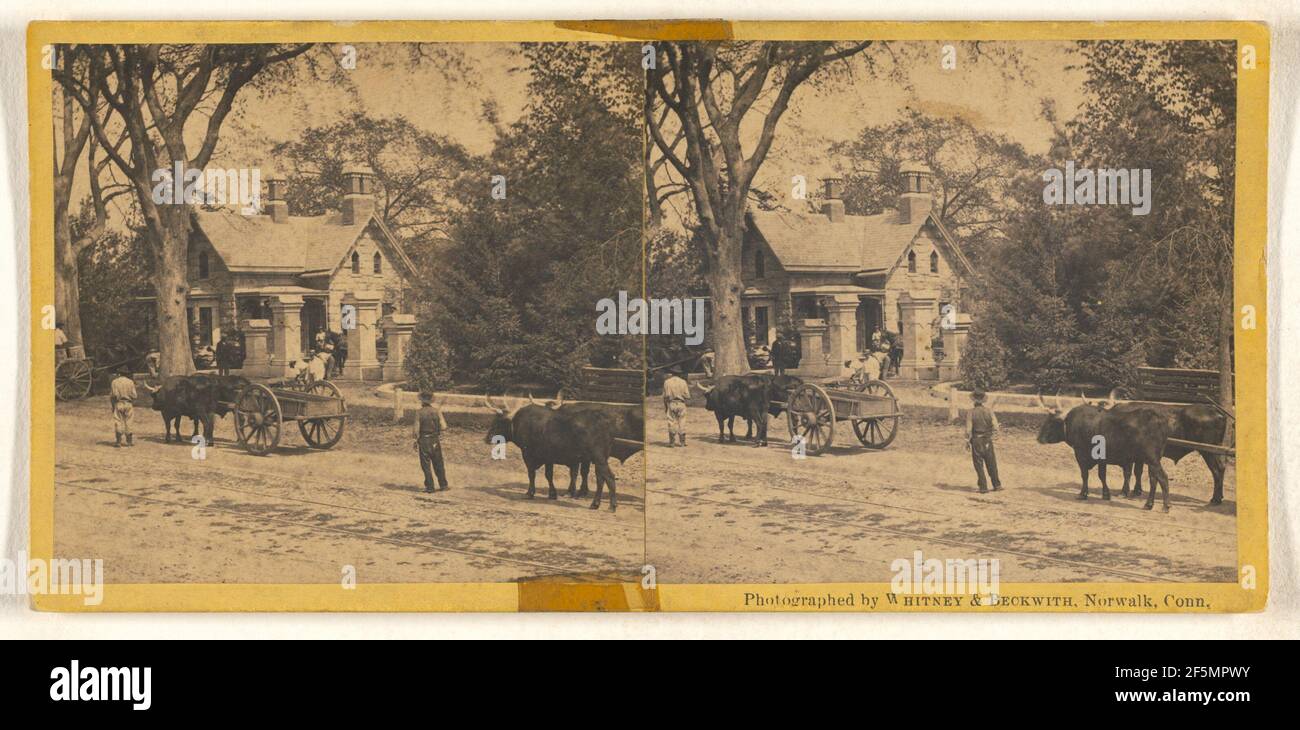 Gate House, Lockwood-Mathews Mansion. Whitney & Beckwith Stock Photo ...